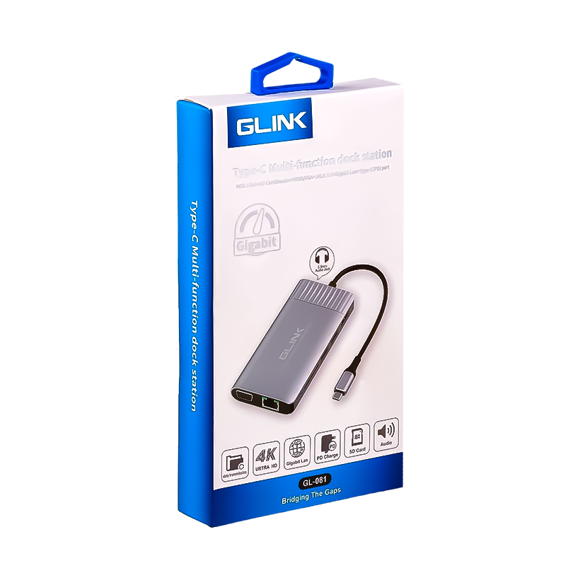 Glink GL-081 Type-C Multi-Function Dock - Unique Service